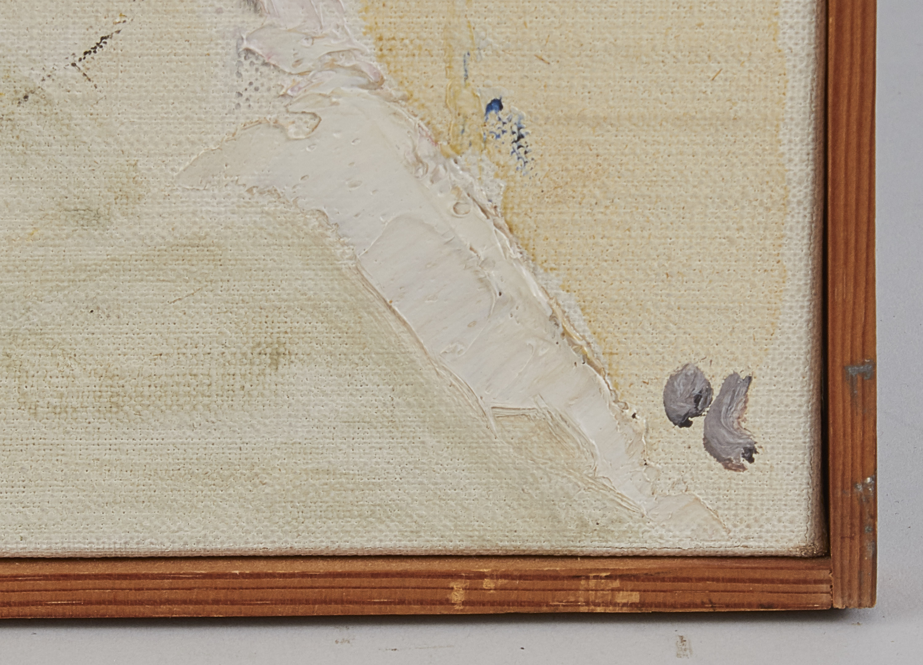 Oljemålning, Olle Lindgren (1930-2018), Sverige. Trafikbild, signerad a tergo. Olja på pannå ...